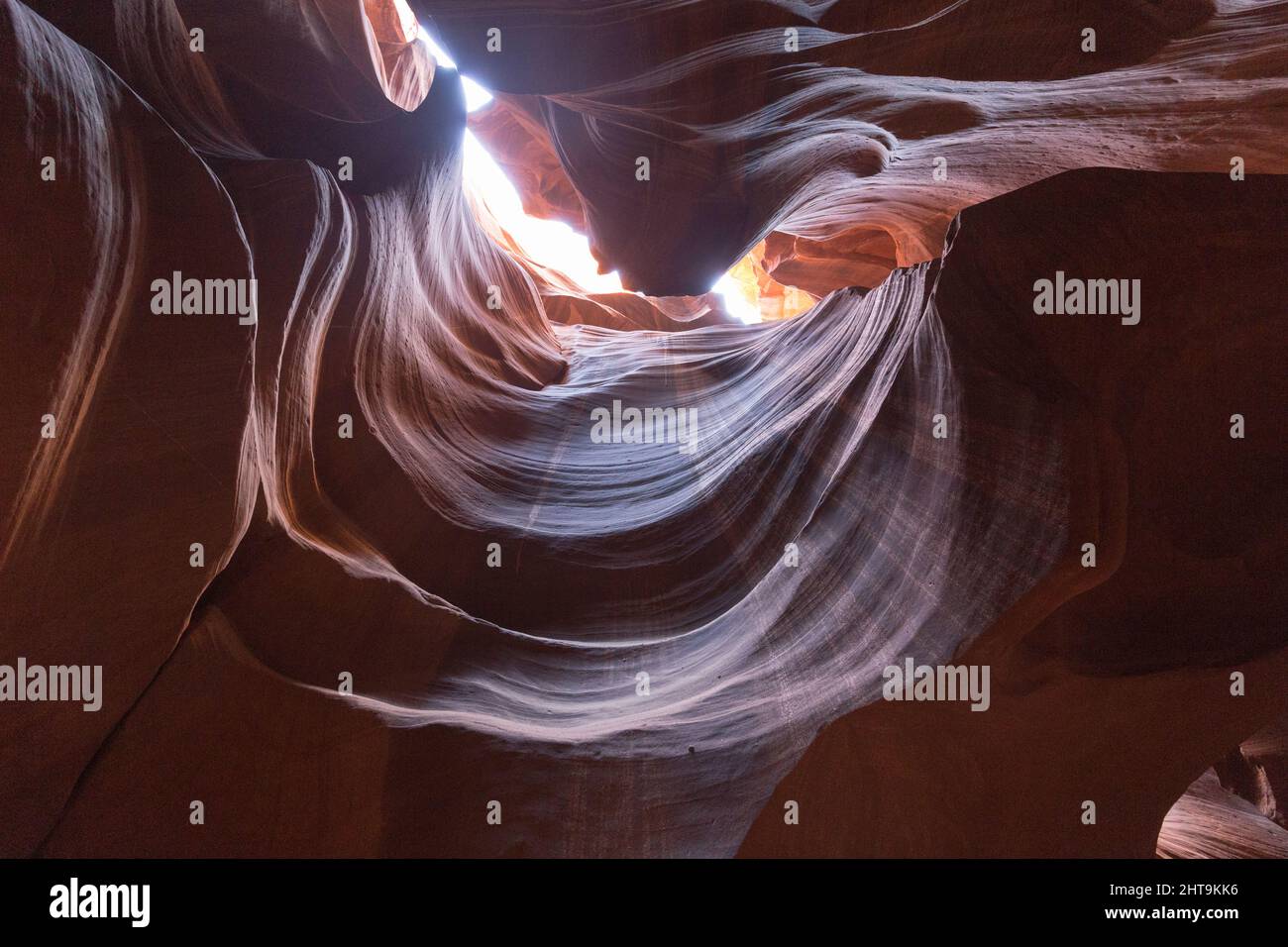 Beautiful view of Navajo Upper Antelope Canyon in Lechee, Arizona Stock ...