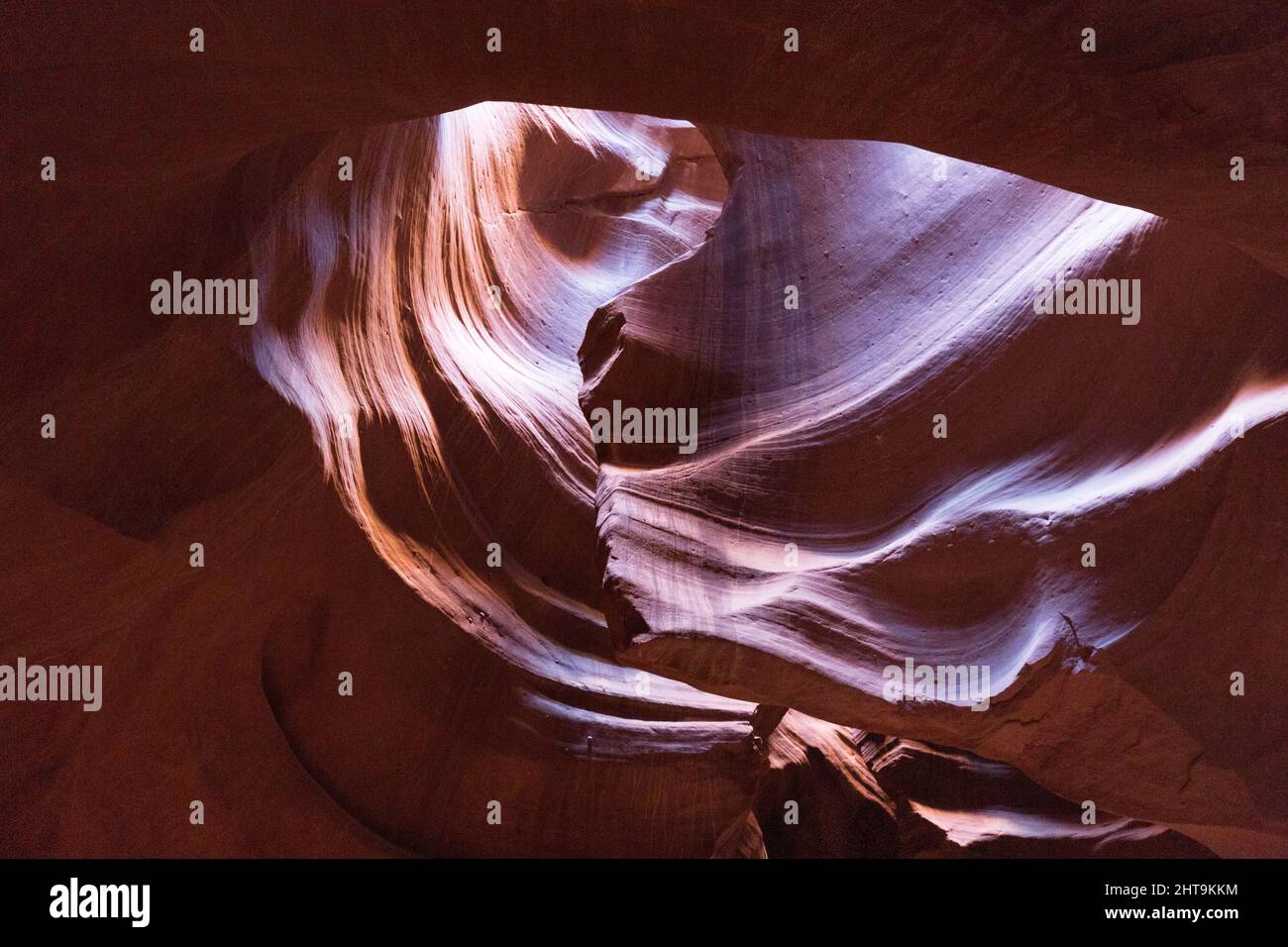 Beautiful view of Navajo Upper Antelope Canyon in Lechee, Arizona Stock ...