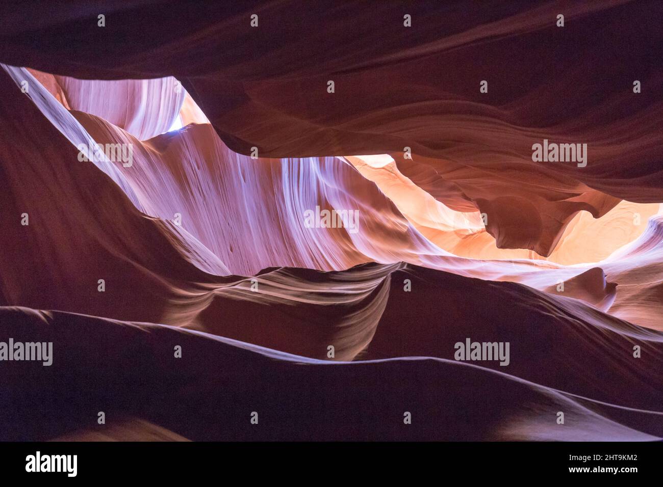 Beautiful view of Navajo Upper Antelope Canyon in Lechee, Arizona Stock ...