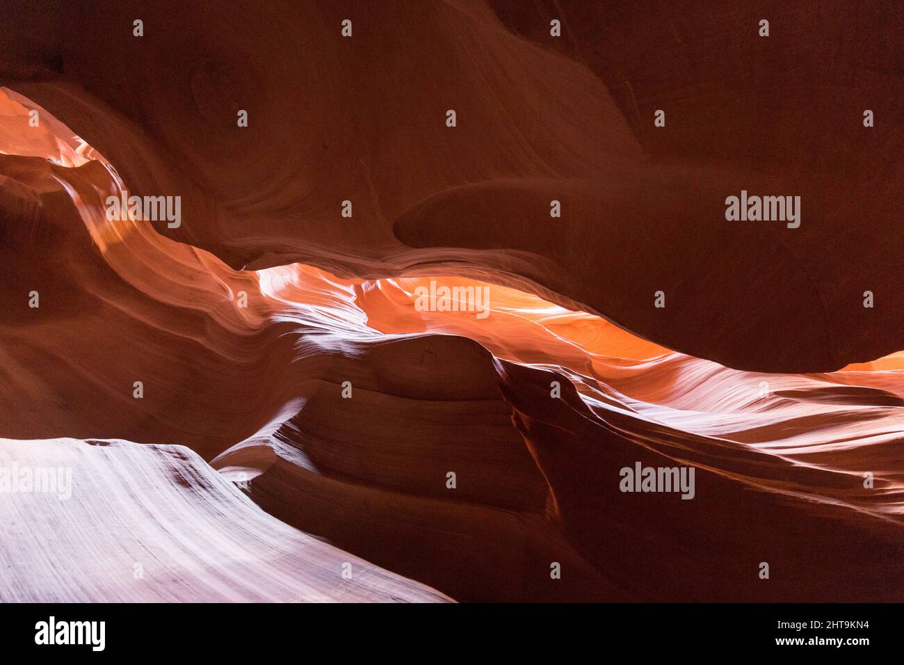Beautiful view of Navajo Upper Antelope Canyon in Lechee, Arizona Stock ...