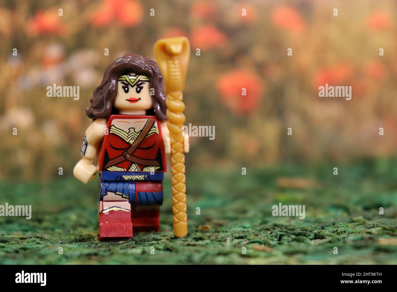 Lego wonder woman hi-res stock photography and images - Alamy