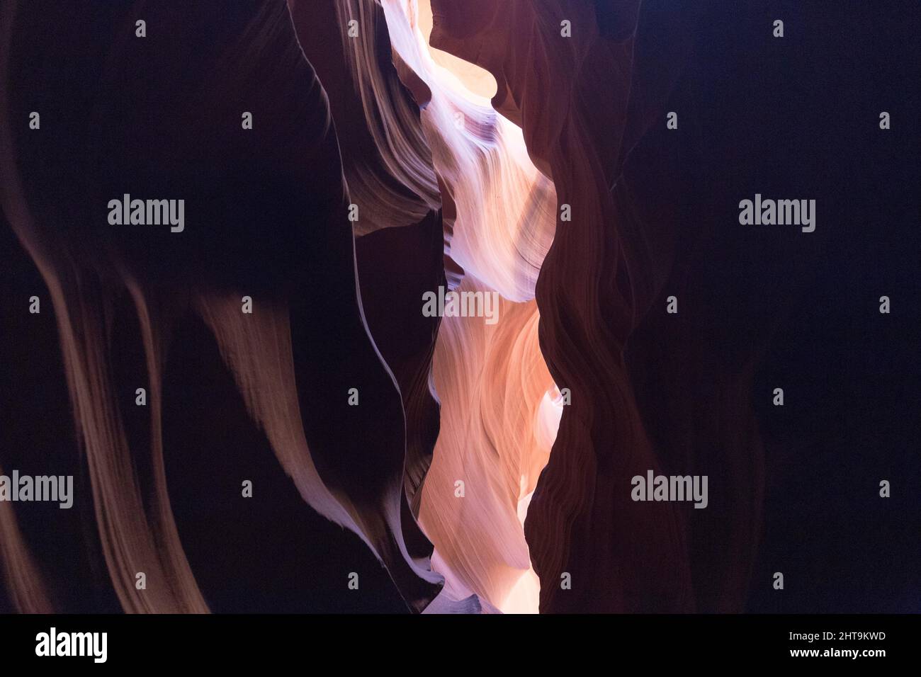Beautiful view of Navajo Upper Antelope Canyon in Lechee, Arizona Stock ...
