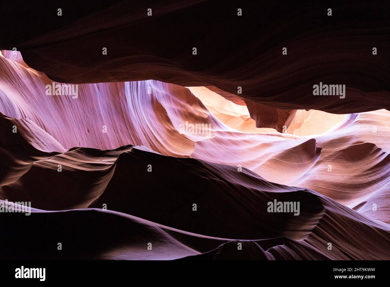 Beautiful view of Navajo Upper Antelope Canyon in Lechee, Arizona Stock ...
