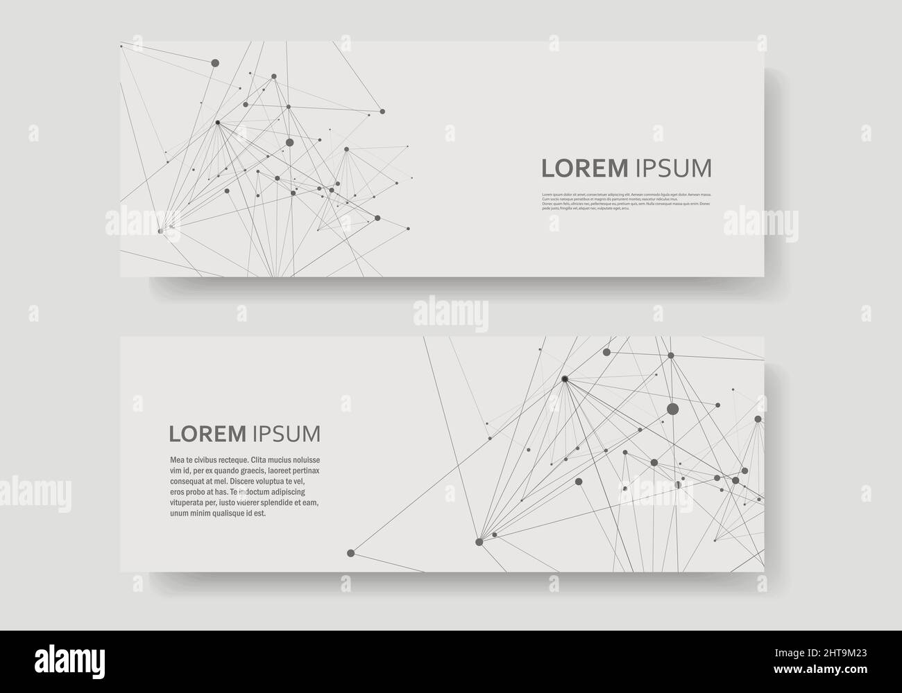 Abstract connect lines and dots. Vector banner design Stock Vector ...