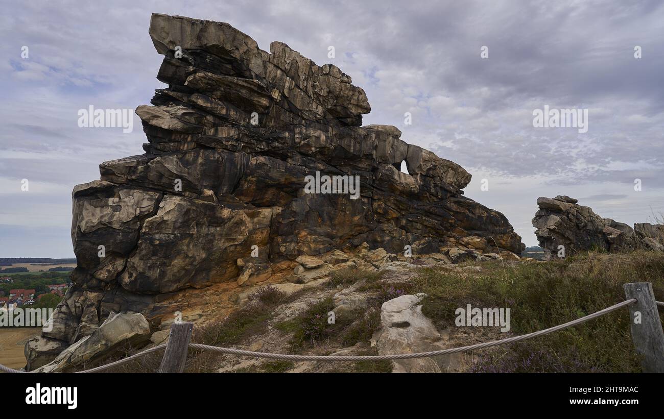 Devil's Wall in the Harz Mountains Stock Photo - Alamy
