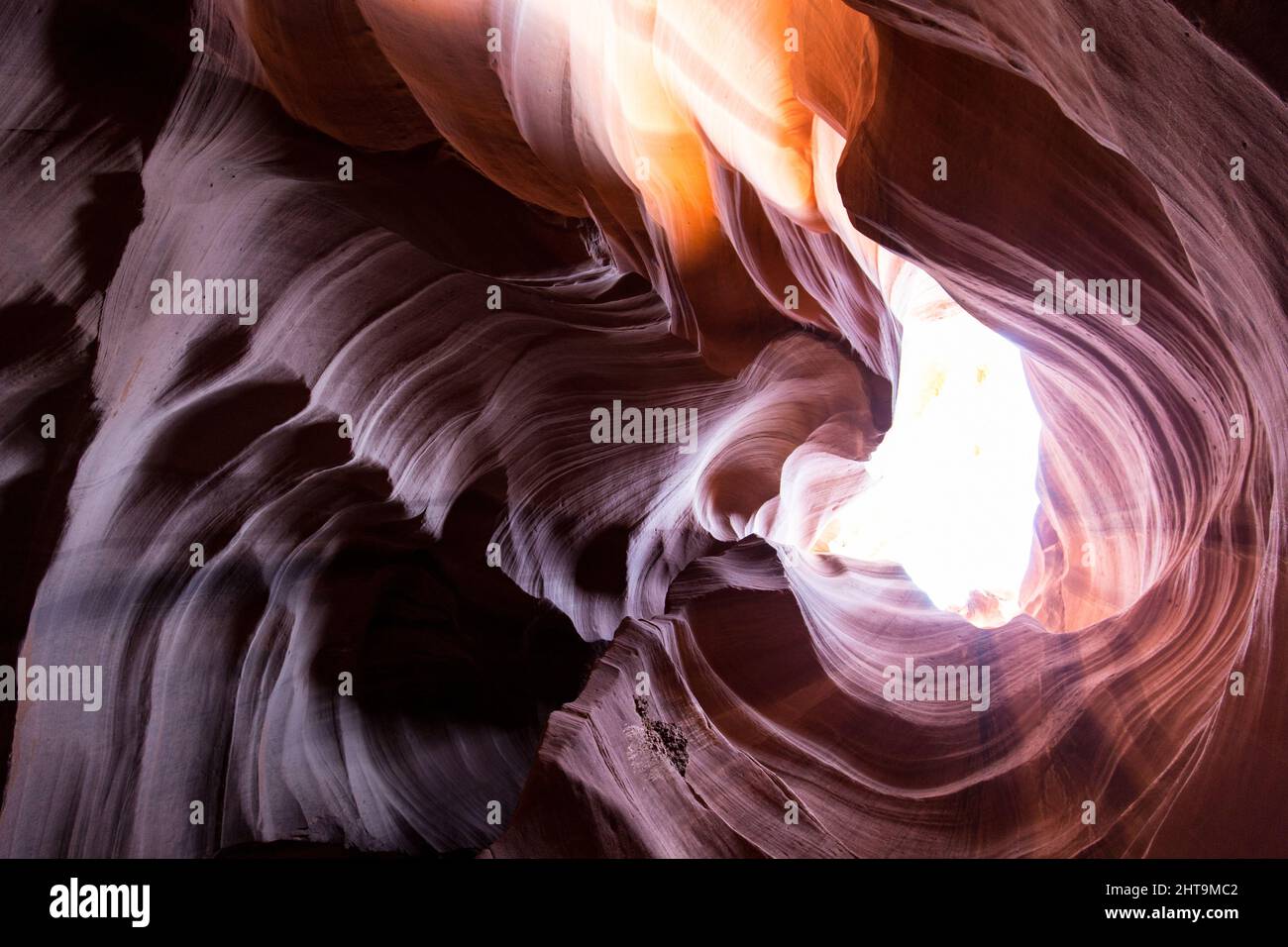 Beautiful view of Navajo Upper Antelope Canyon in Lechee, Arizona Stock ...