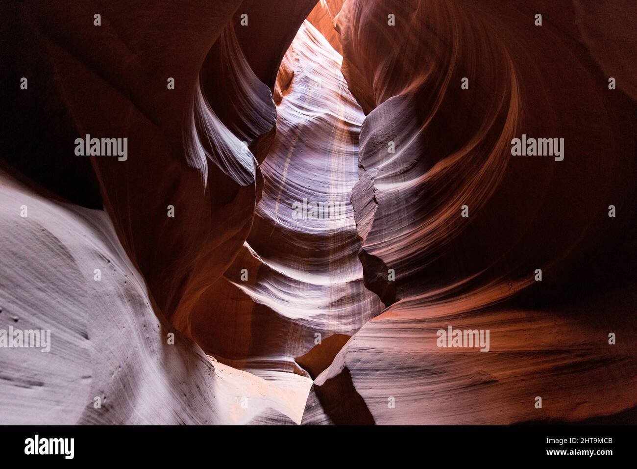 Beautiful view of Navajo Upper Antelope Canyon in Lechee, Arizona Stock ...