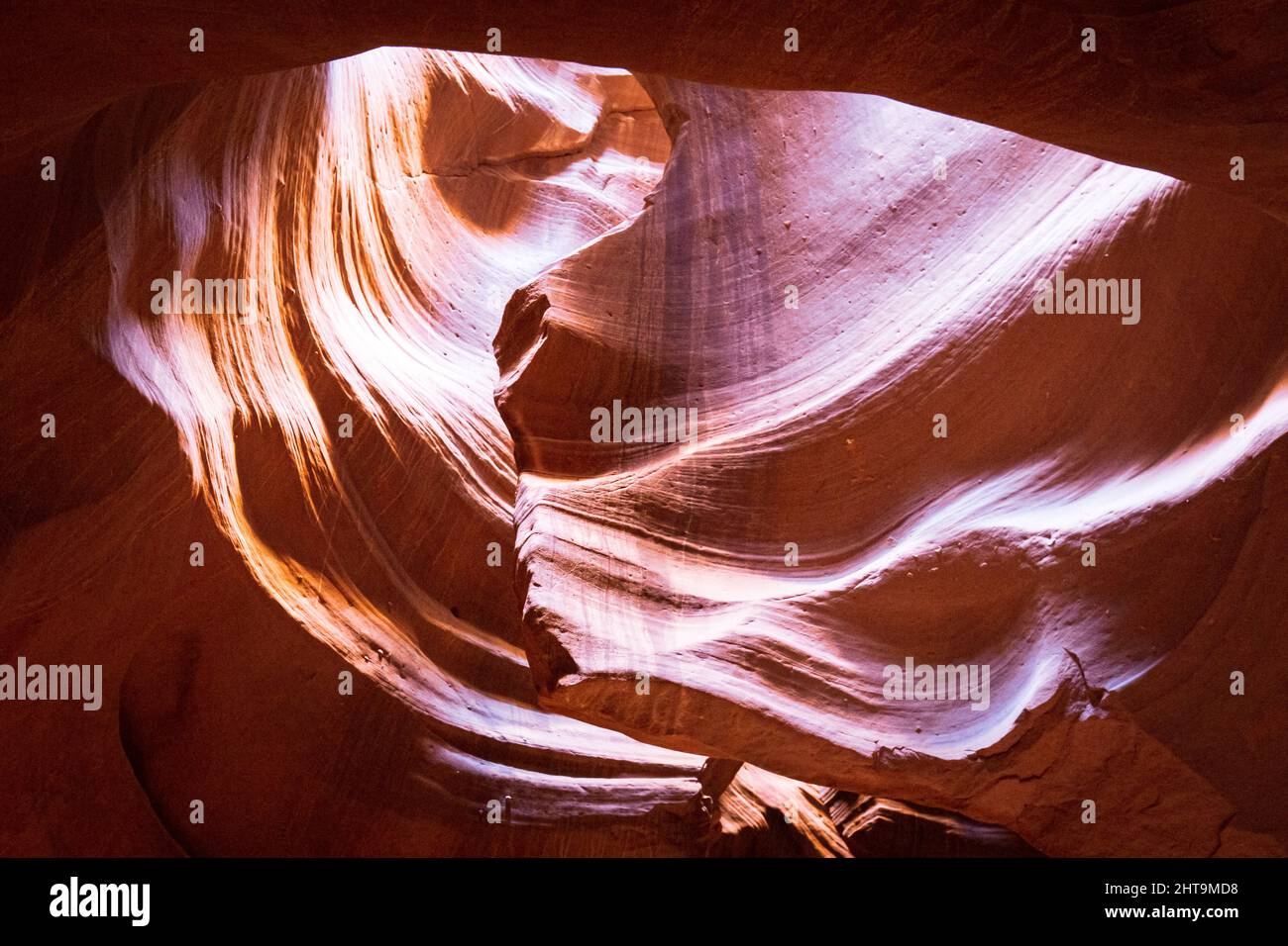 Beautiful view of Navajo Upper Antelope Canyon in Lechee, Arizona Stock ...