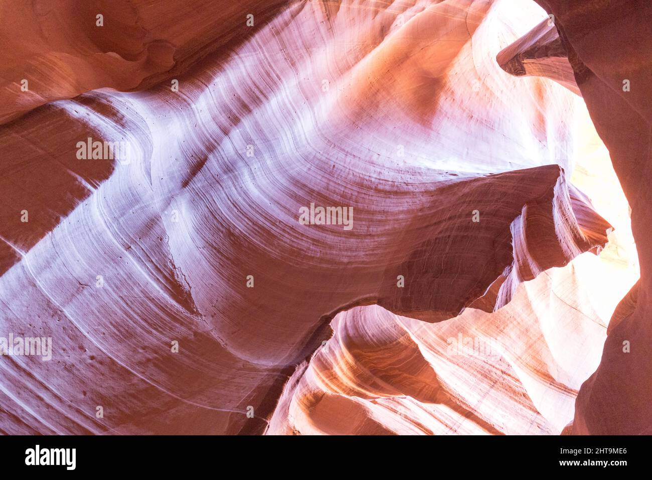 Beautiful view of Navajo Upper Antelope Canyon in Lechee, Arizona Stock ...