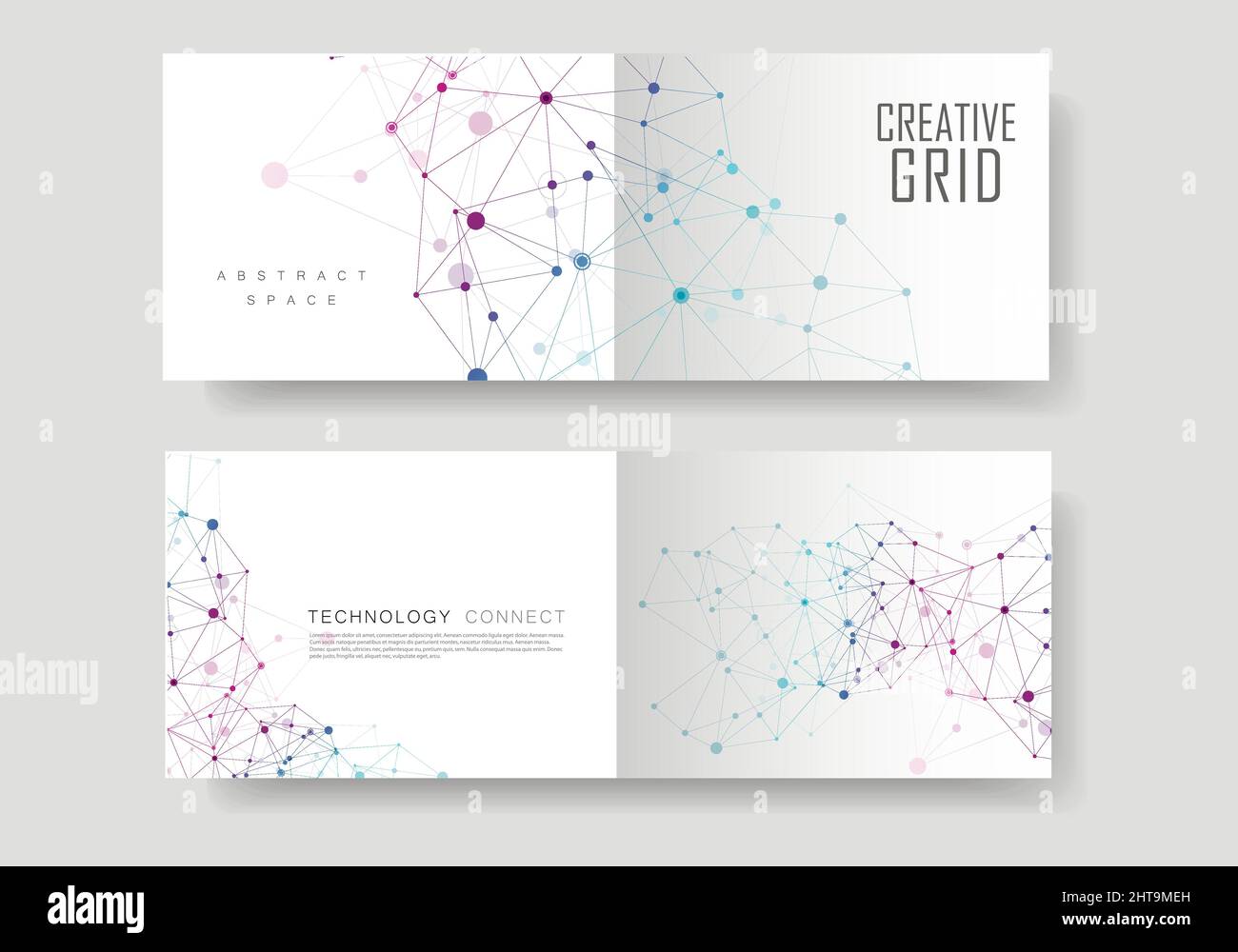 Molecule brochure design Stock Vector Images - Alamy