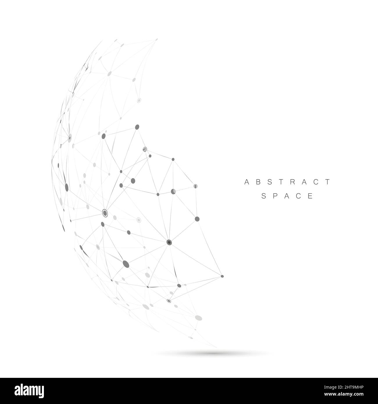 Compound lines and dots, connected science Stock Vector Image & Art - Alamy