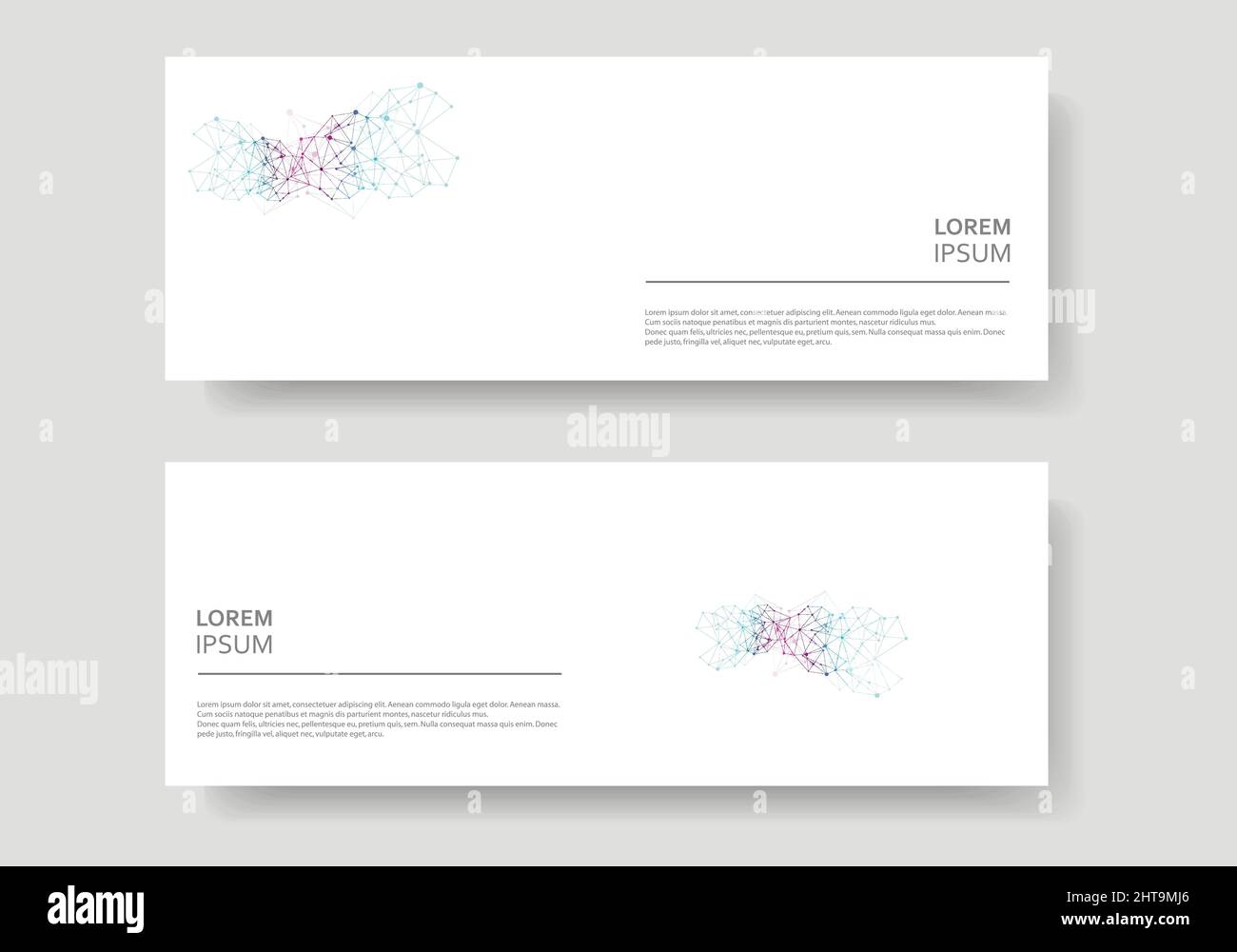 Abstract connect lines and dots. Vector banner design Stock Vector ...