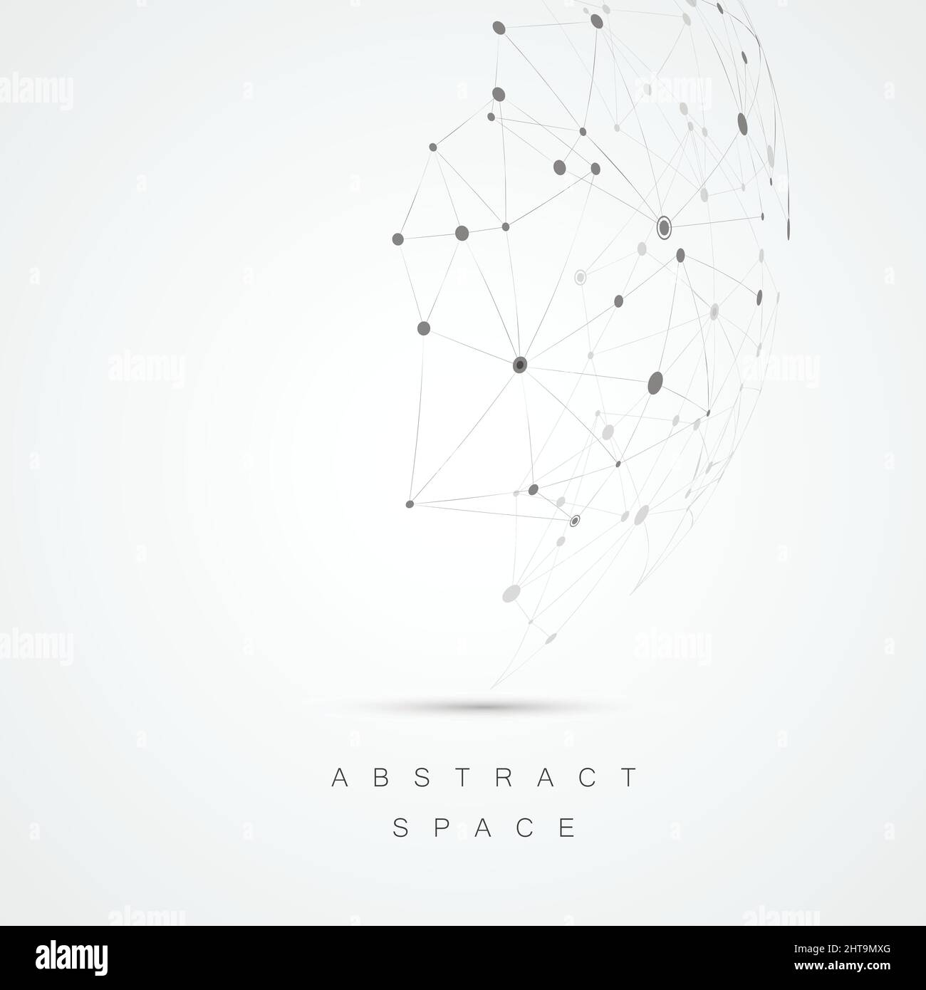Compound lines and dots, connected science Stock Vector Image & Art - Alamy