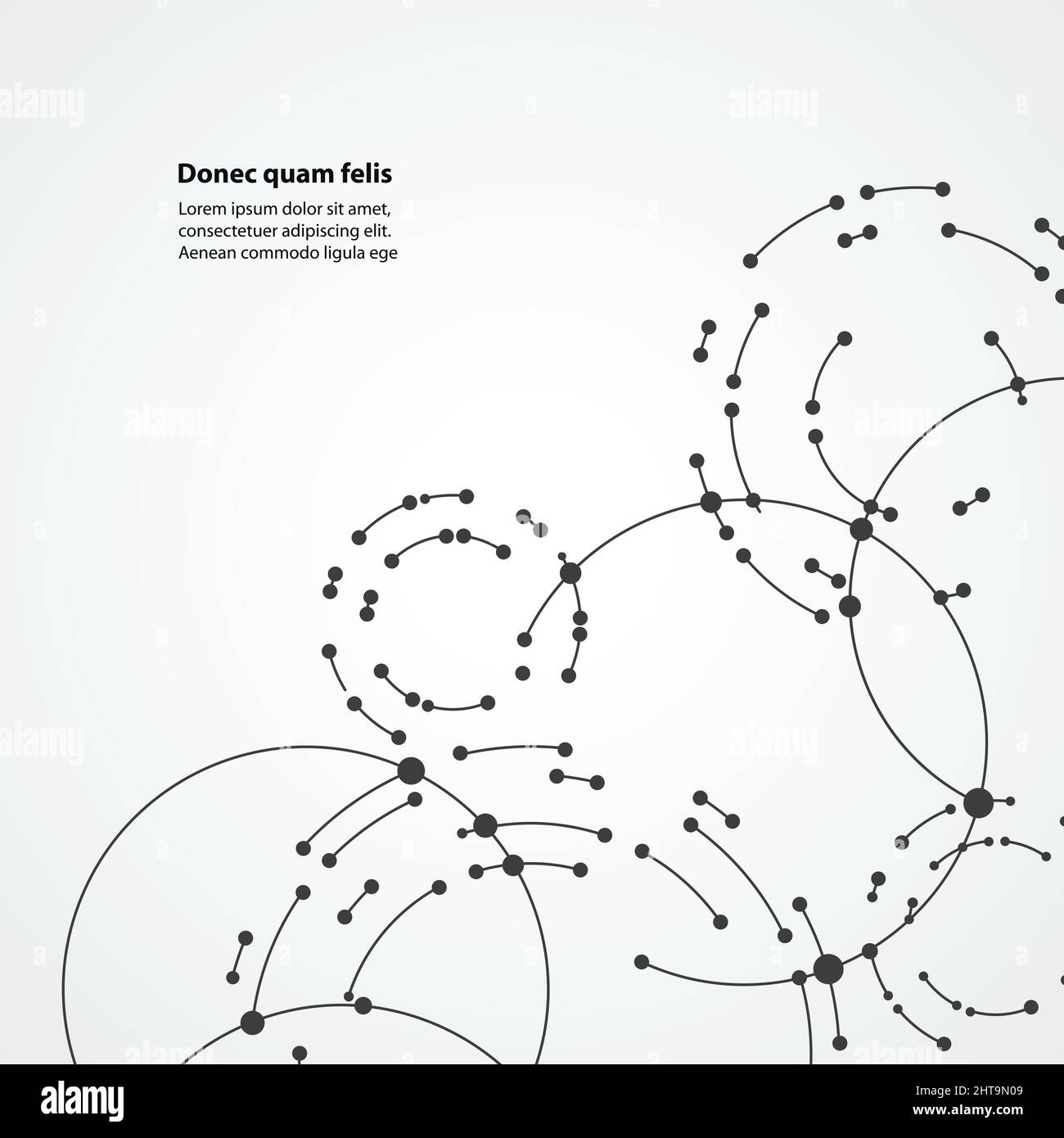 Vector Points Connecting Circles Background Geometric Abstraction Design With Lines And Points
