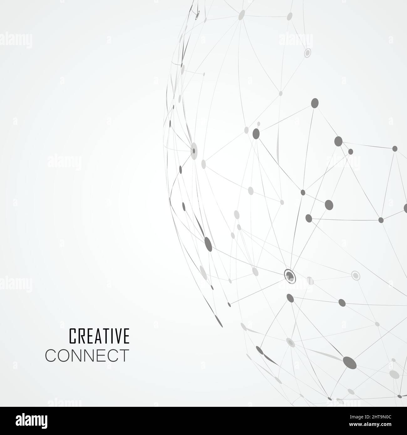 Compound lines and dots, connected science Stock Vector Image & Art - Alamy