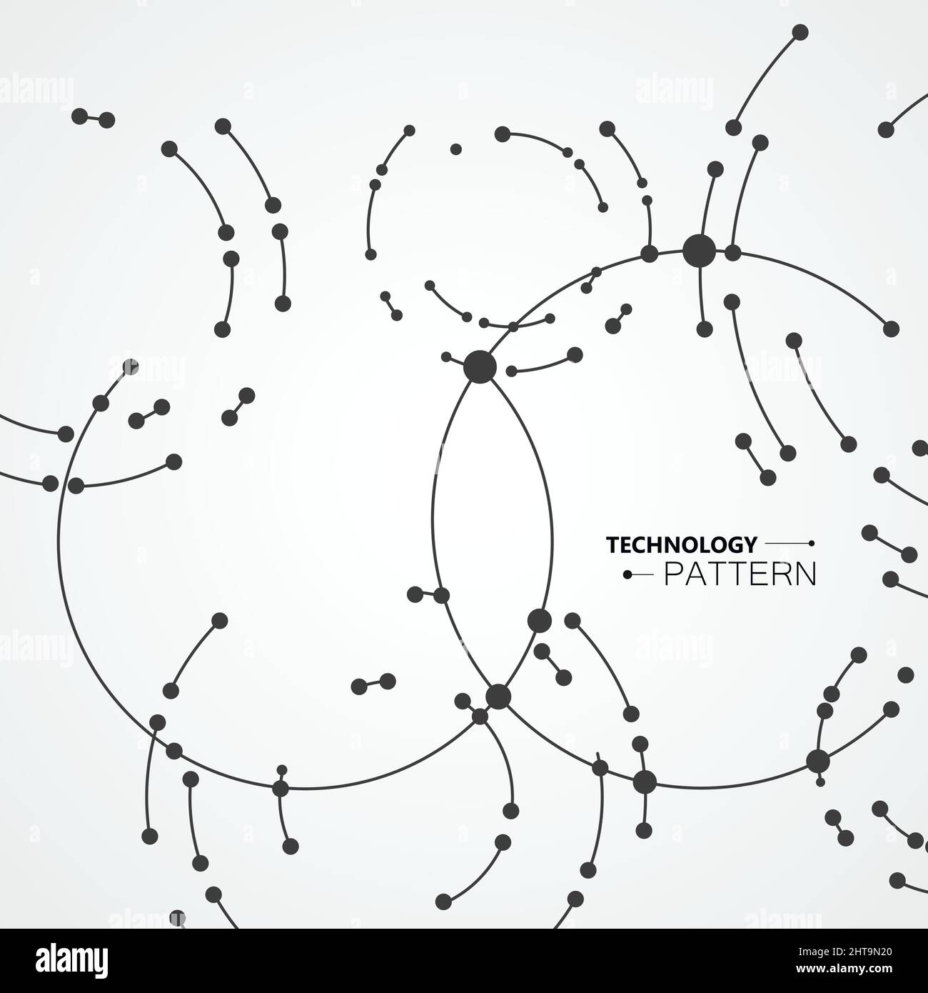 Vector Points Connecting Circles Background Geometric Abstraction Design With Lines And Points