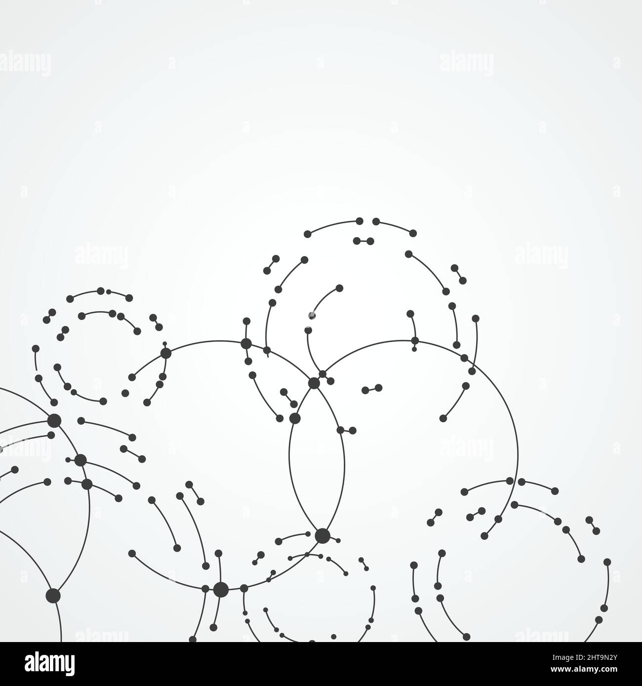 Vector Points Connecting Circles Background Geometric Abstraction Design With Lines And Points