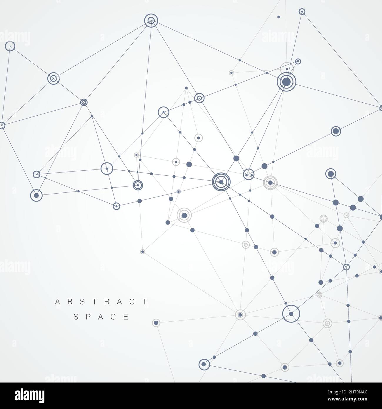 Vector connect lines and dots. Cover template for sciense and technology presentation or web ...
