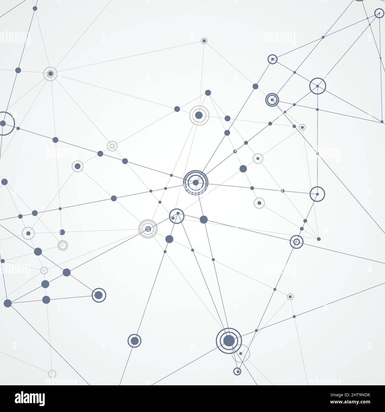 Vector connect lines and dots. Cover template for sciense and ...