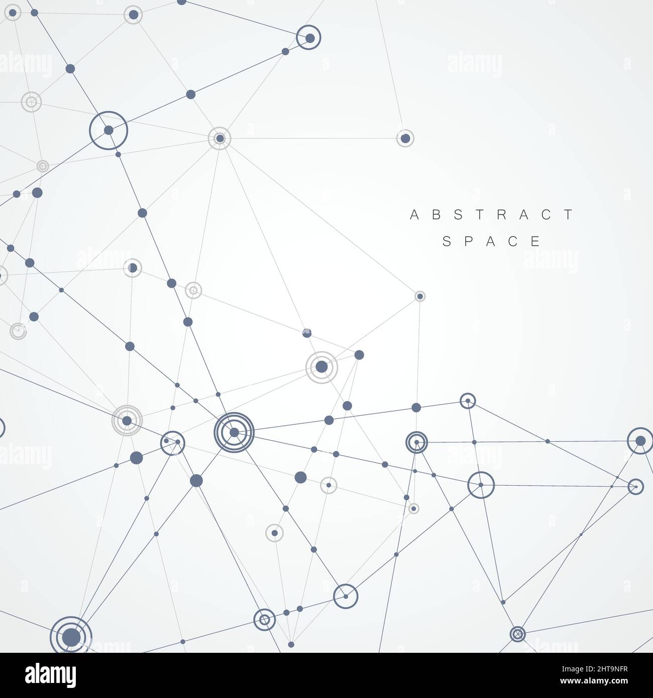 Abstract design with compound lines and dots. Vector science background Stock Vector Image & Art ...