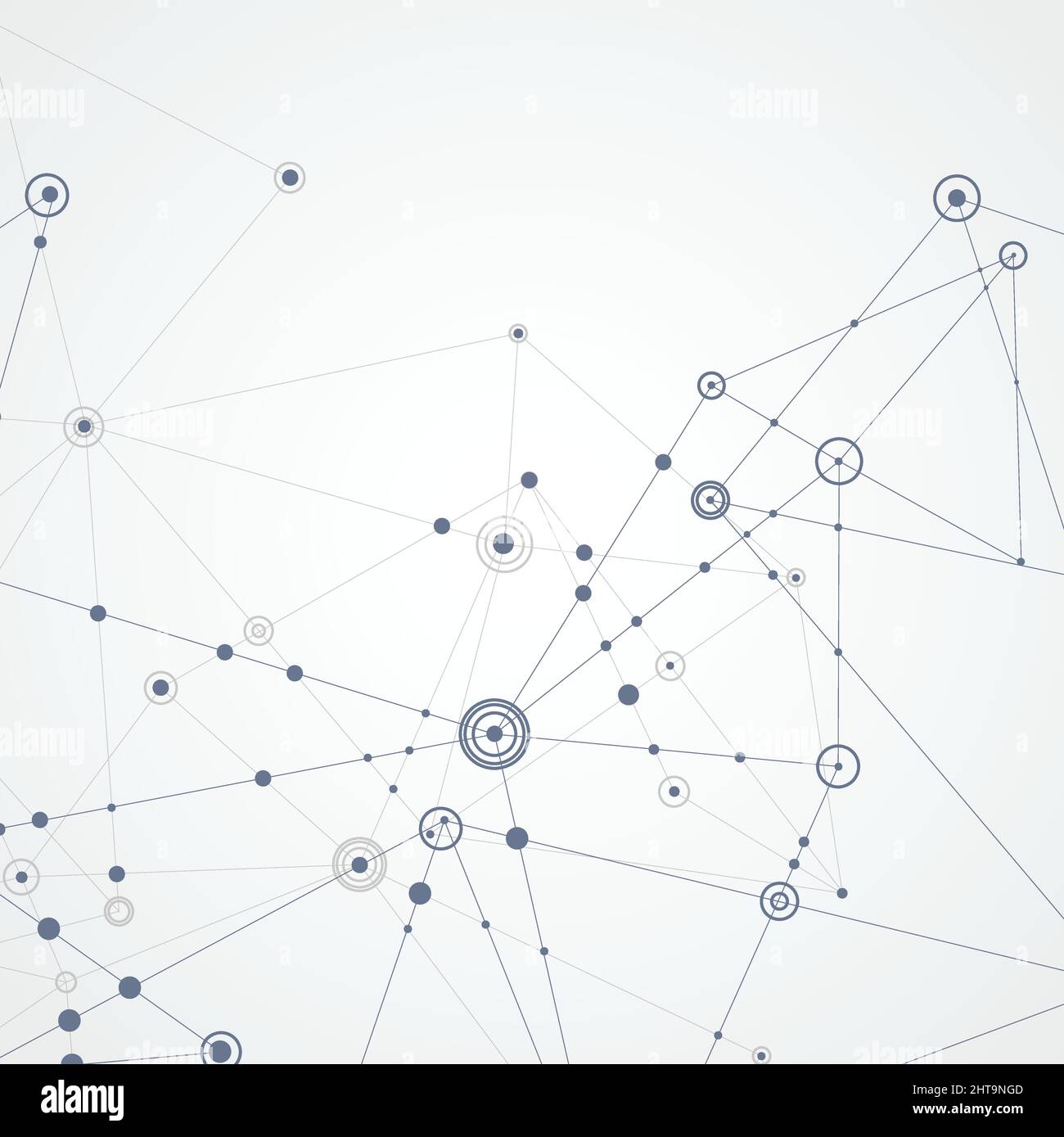 Abstract design with compound lines and dots. Vector science background Stock Vector Image & Art ...