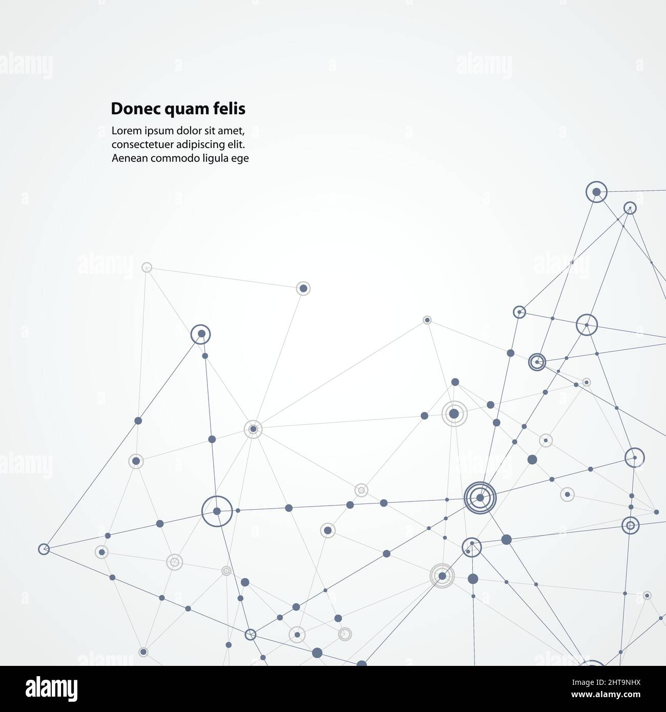 Vector connect lines and dots. Cover template for sciense and technology presentation or web ...
