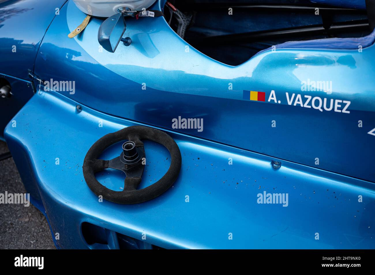 Formula Renault wheel detail shot in the Rally hill climb, Spain Stock ...