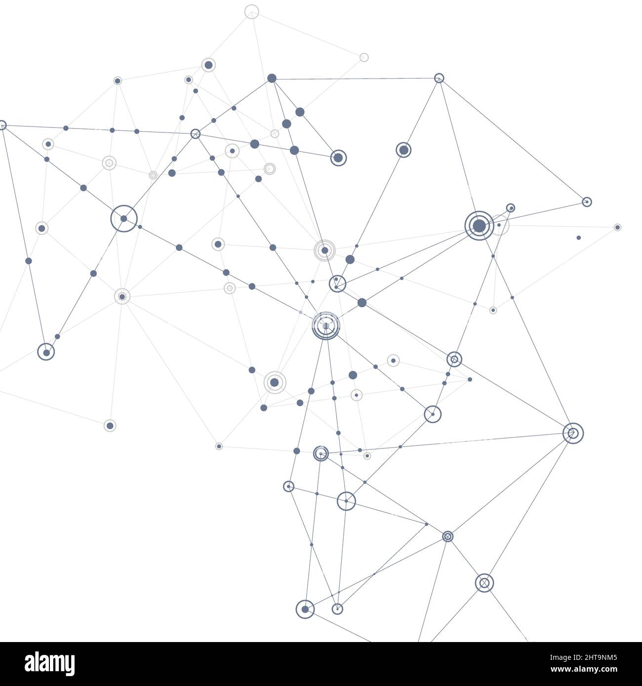 Vector connect lines and dots. Cover template for sciense and technology presentation or web ...