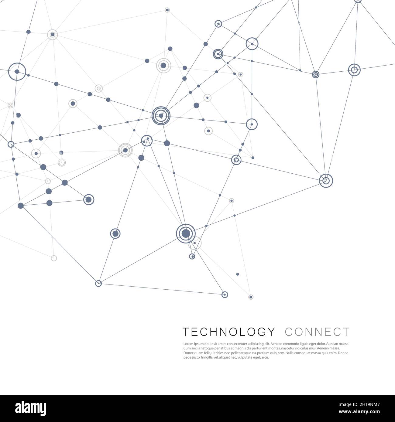 Abstract design with compound lines and dots. Vector science background Stock Vector Image & Art ...