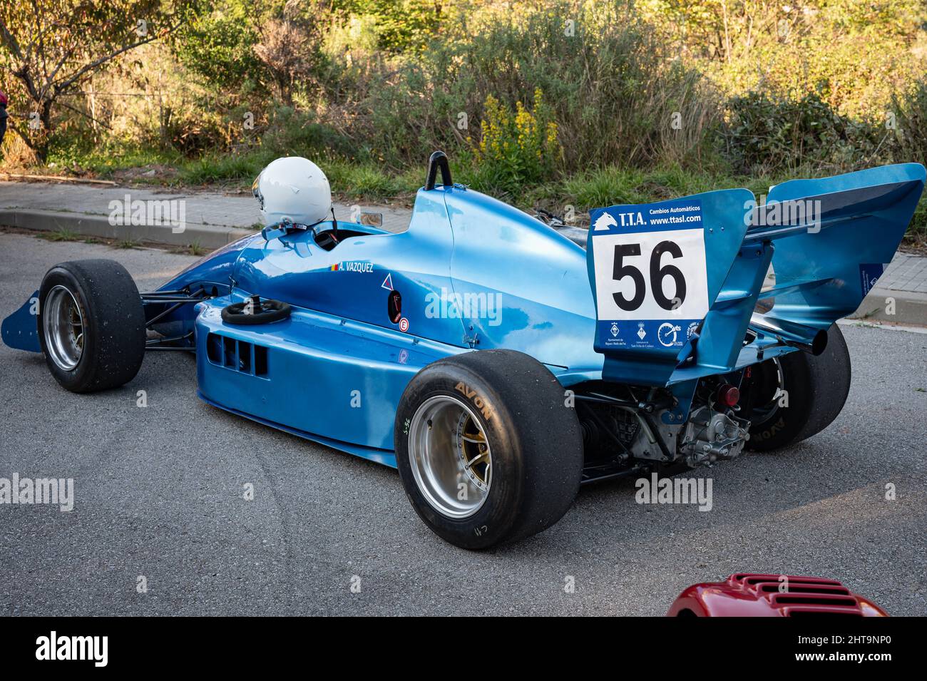 Formula Renault in the Rally hill climb in Sant Feliu Codines Stock ...