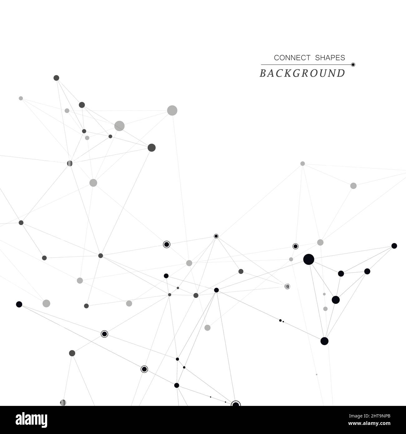 Vector creative social network. Abstract polygonal background Stock ...