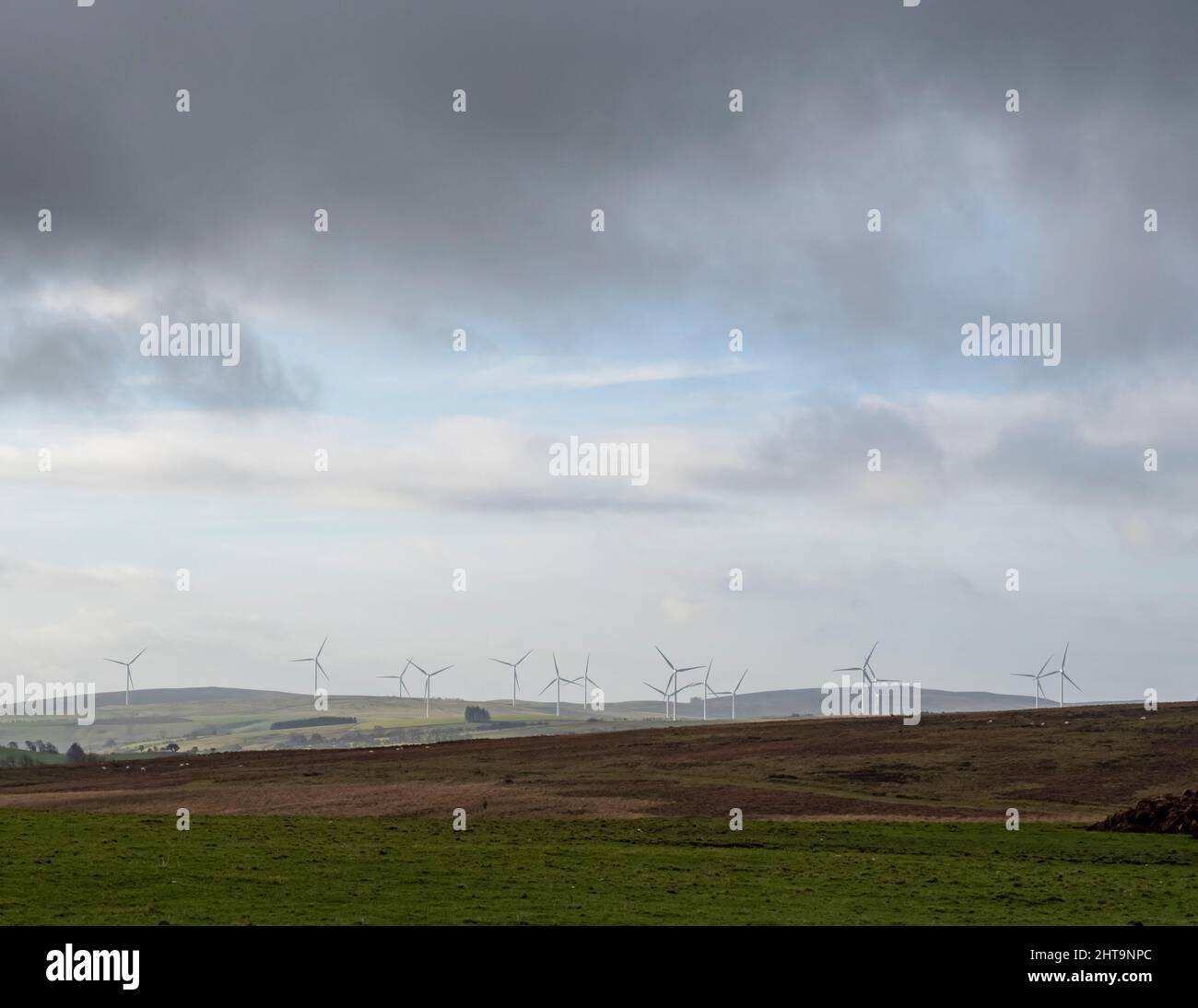 Wind Turbines in Mid Wales/Powys Stock Photo - Alamy