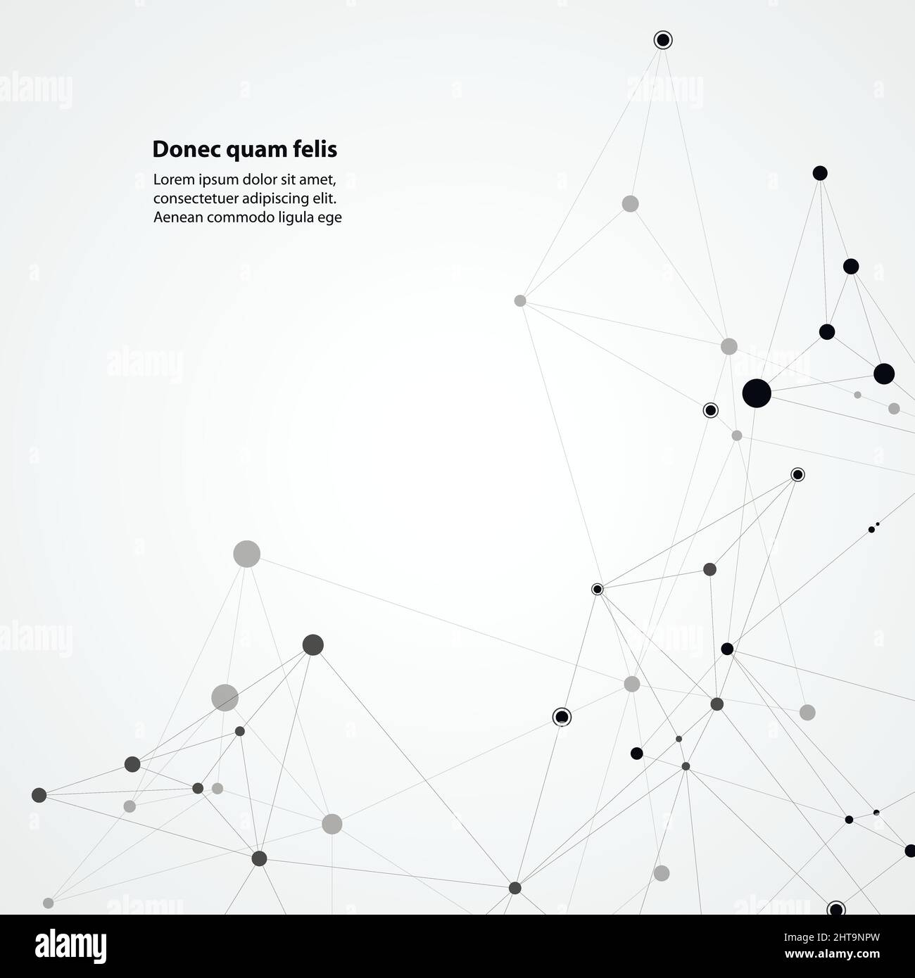 Vector creative social network. Abstract polygonal background Stock ...