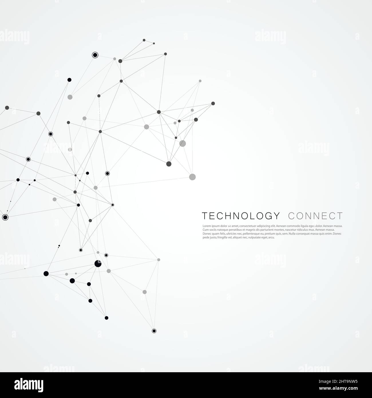 Vector creative social network. Abstract polygonal background Stock ...