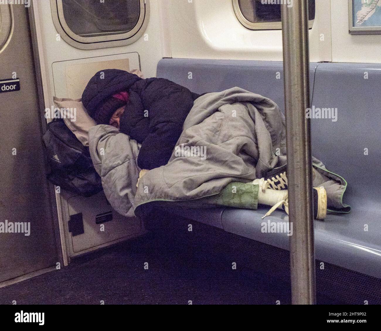 Usa homeless person times square hi-res stock photography and images ...