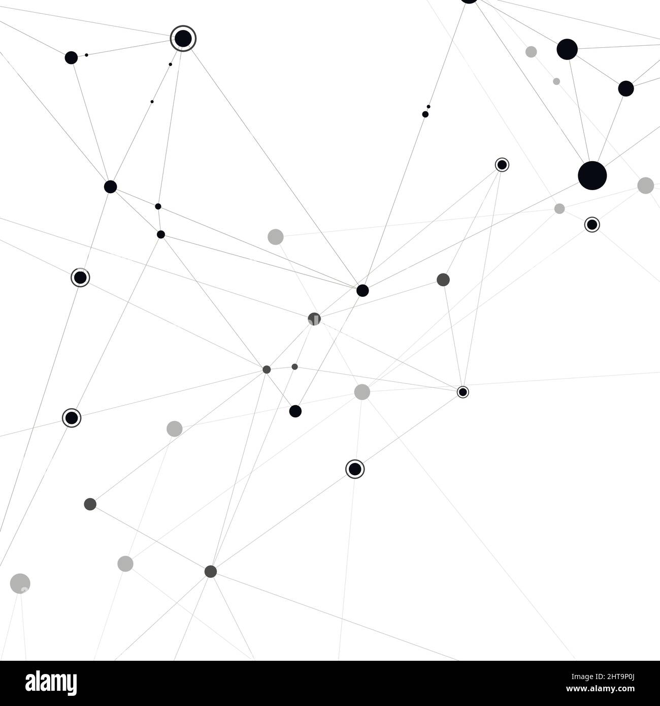 Vector creative social network. Abstract polygonal background Stock ...