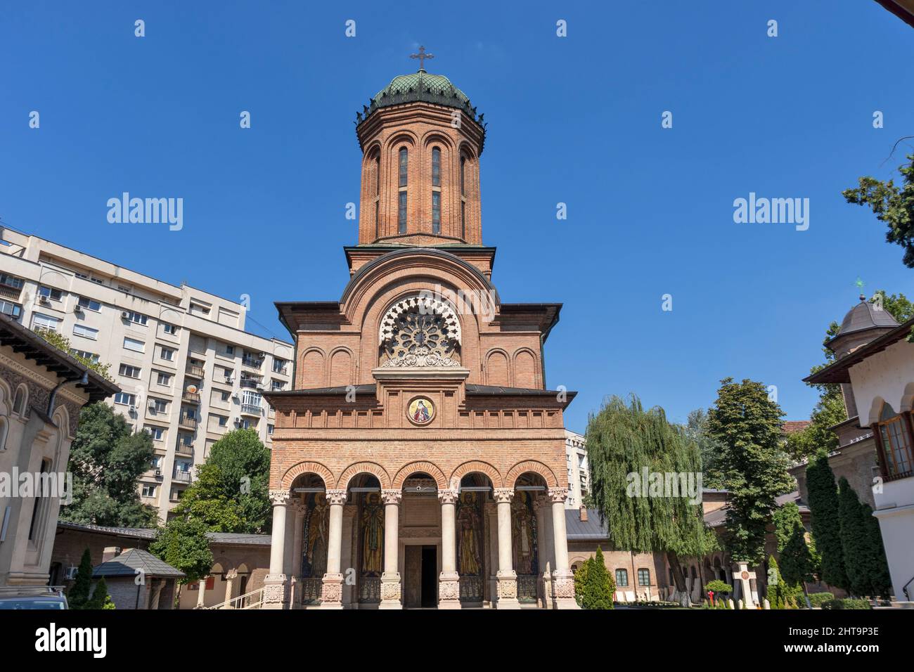 BUCHAREST, ROMANIA - AUGUST 16, 2021: Medieval Antim monastery of All ...