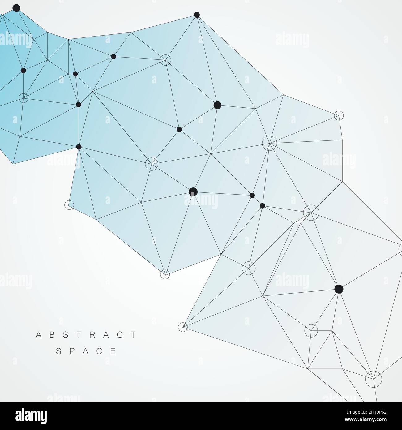 Abstract connection structure with dots and lines. Vector background Stock Vector Image & Art ...