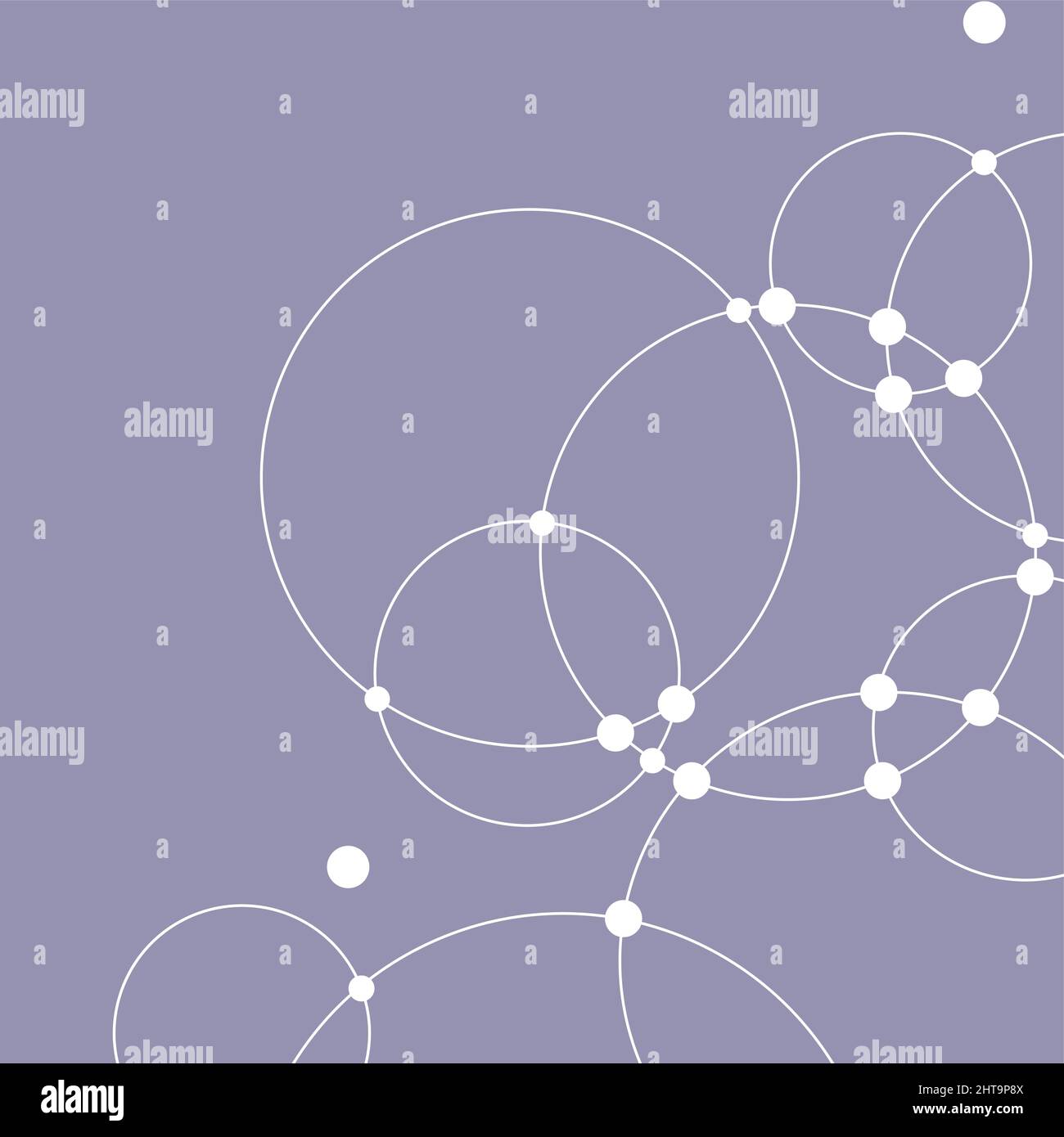 Vector dots and circles connect background. Abstract design Stock ...