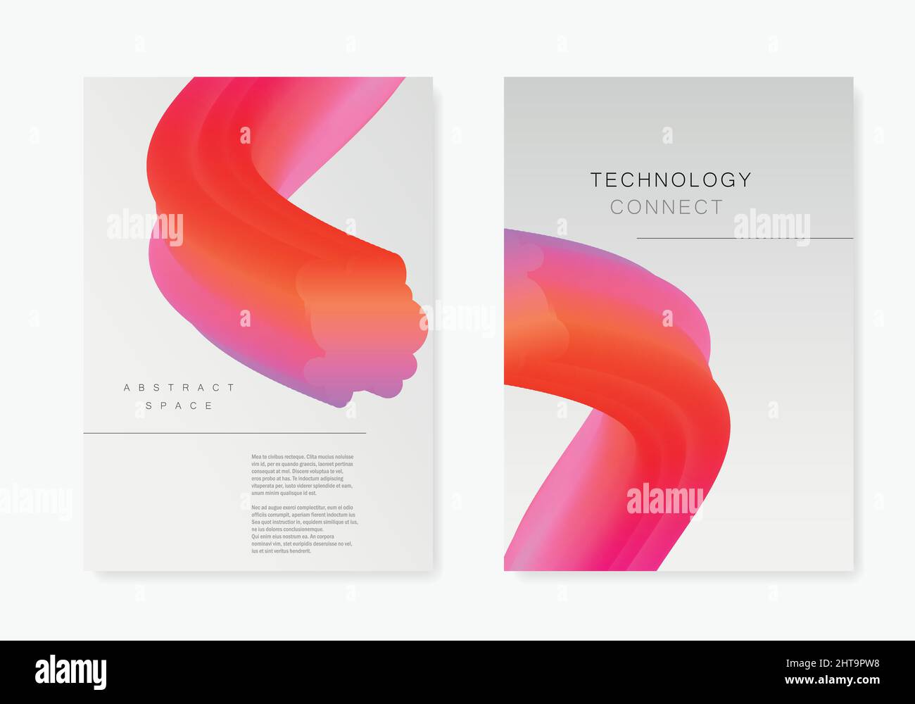 Vector wave abstract background. Design brochure template Stock Vector ...