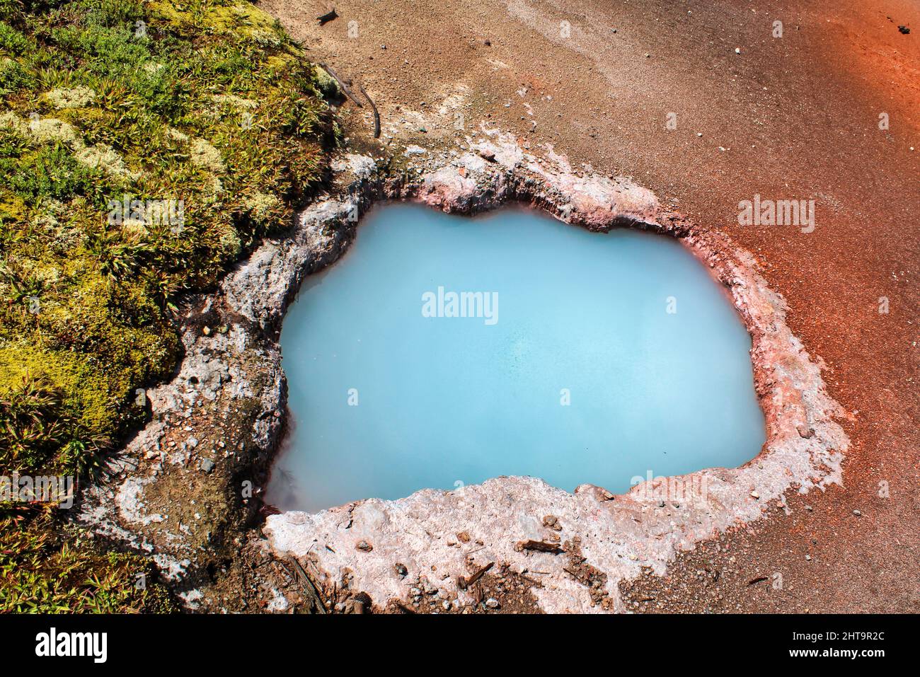 Sulfur pit in Yellowstone Park Stock Photo - Alamy