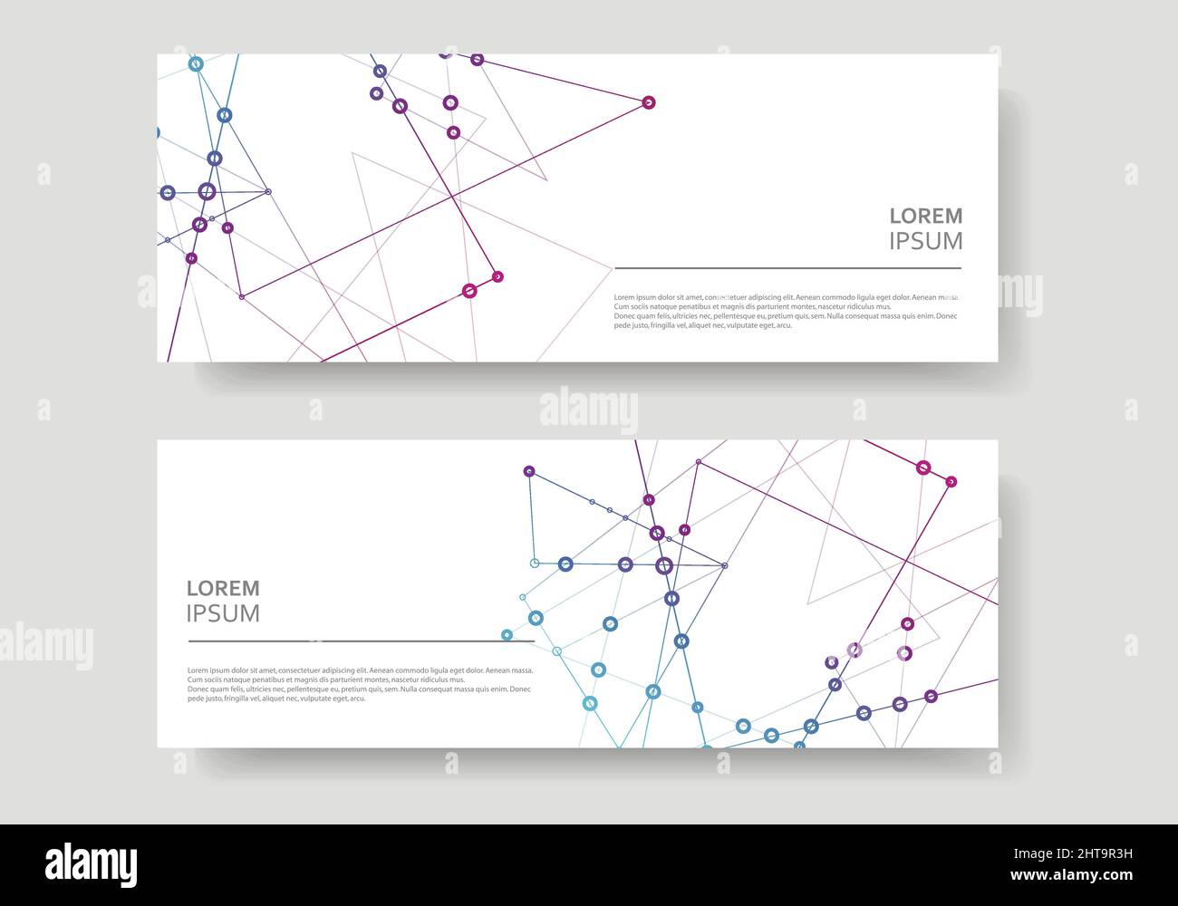 Vector template banner network technology and medical background ...
