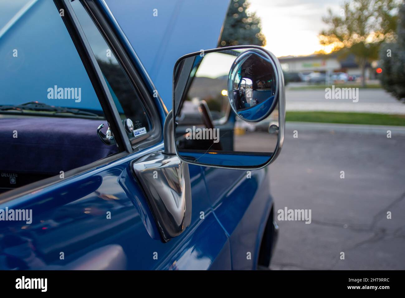 Details of a classic Chevy passenger mirror, vintage car Stock Photo ...