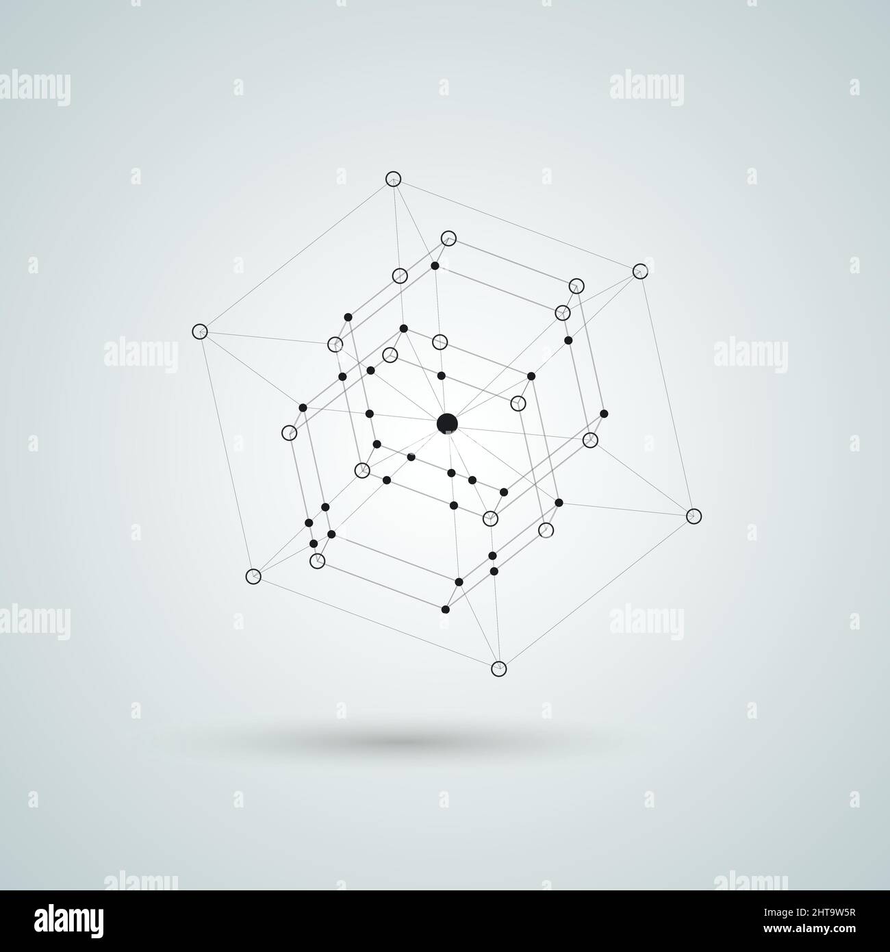 Black polyhedron 3d vector illustration Stock Vector Image & Art - Alamy