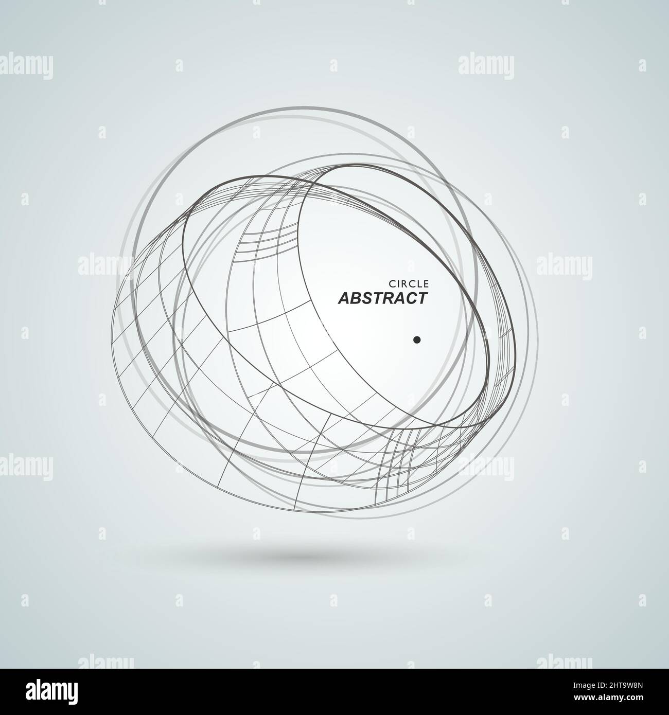 Abstract connect circle design background Stock Vector Image & Art - Alamy