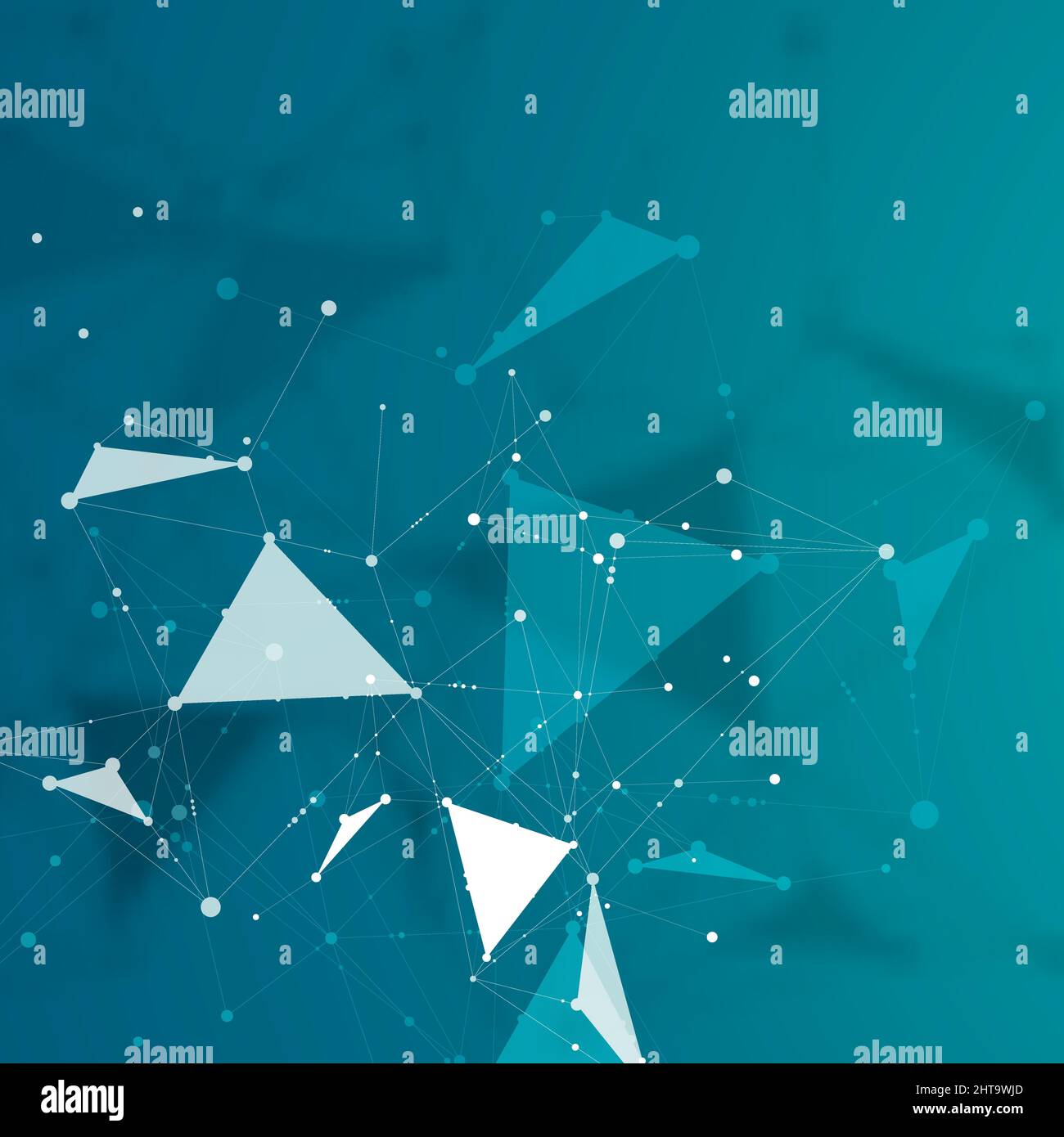 Line and dots connect vector. Geometric abstract molecular structure ...