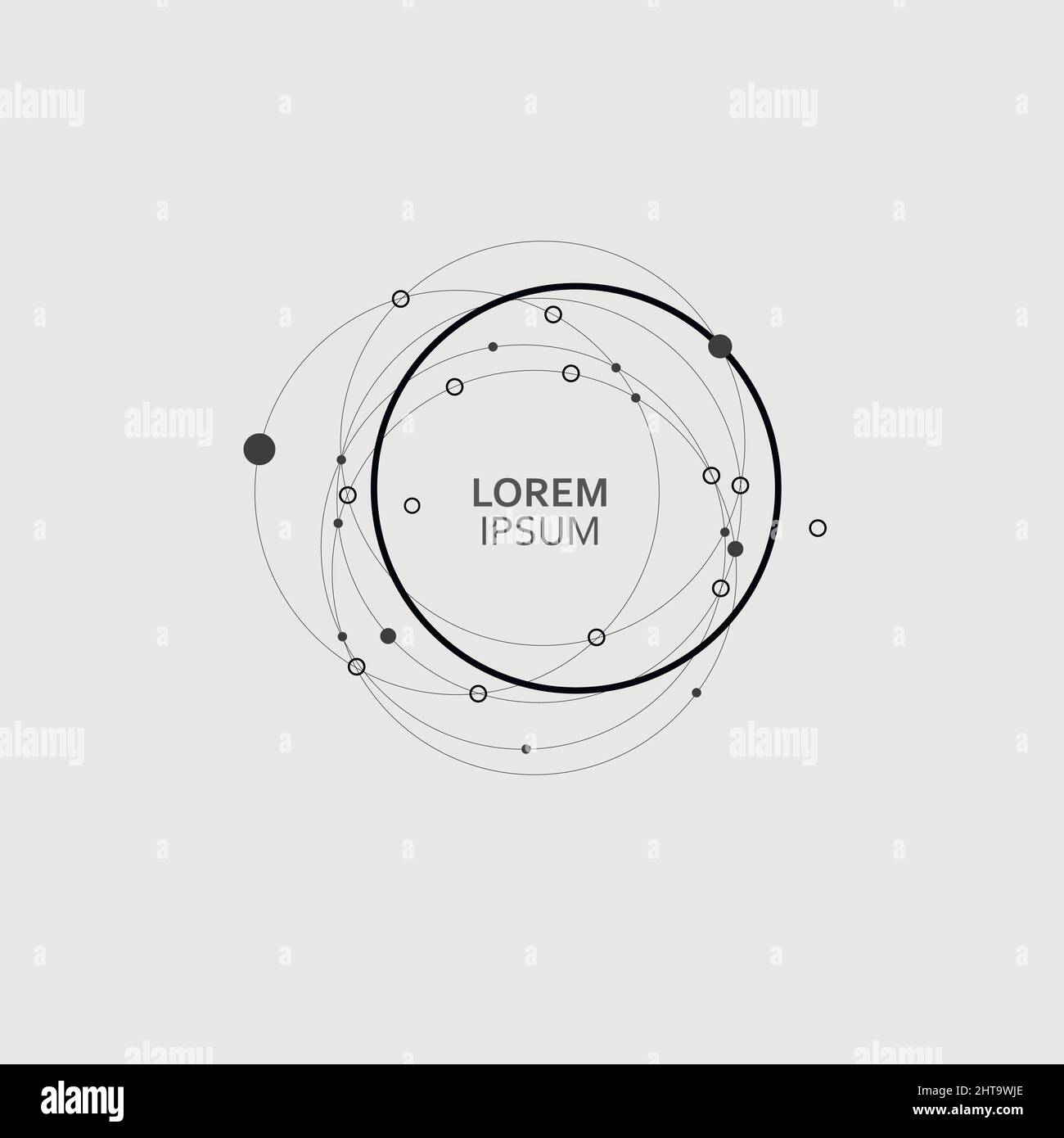 Set pattern circle abstract background Stock Vector Image & Art - Alamy