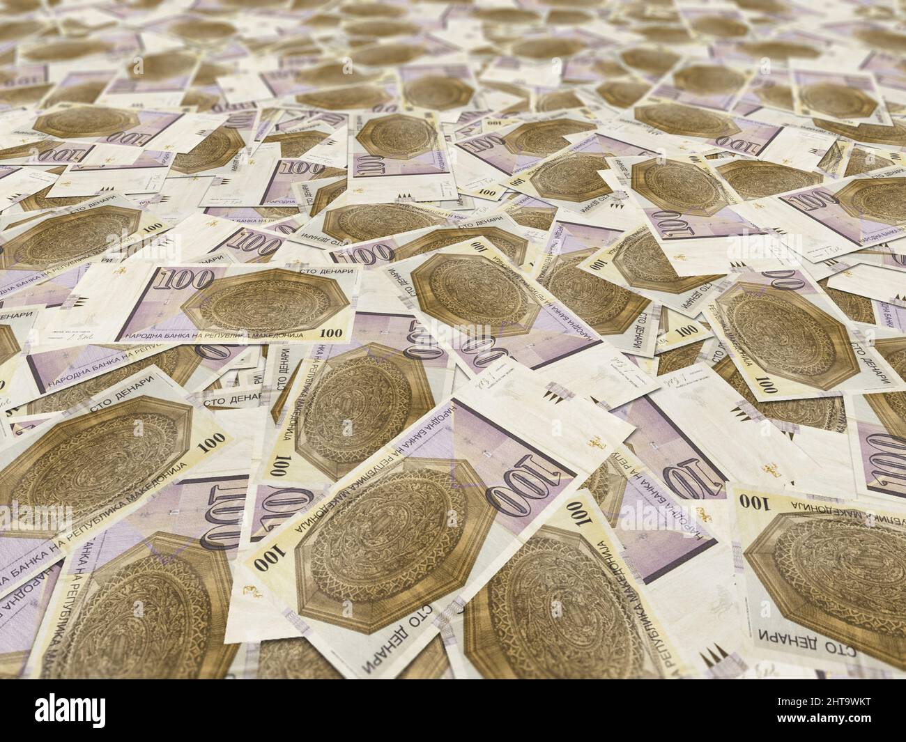 Closeup of Macedonian denari banknotes Stock Photo - Alamy