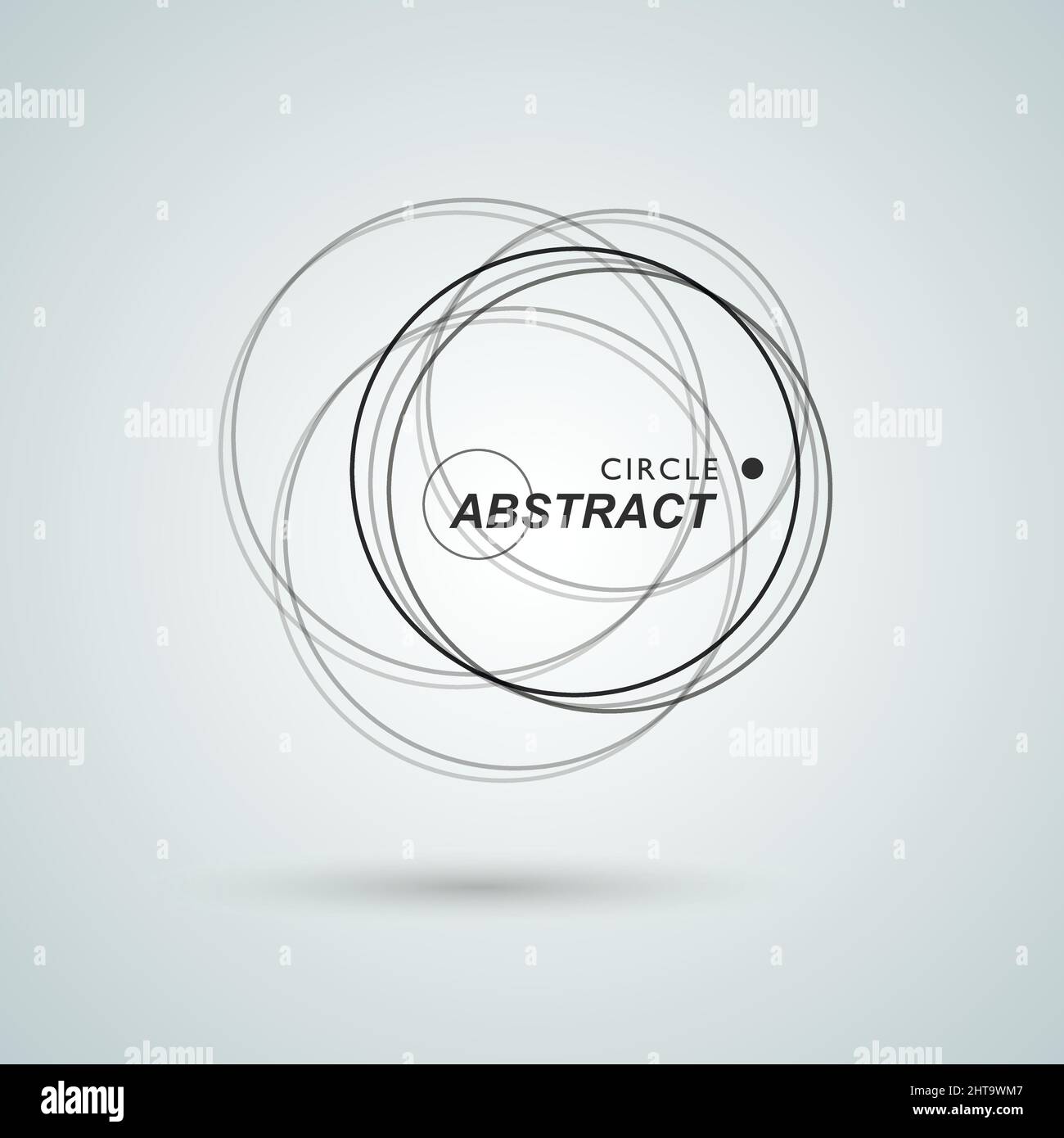 Abstract connect circle design background Stock Vector Image & Art - Alamy