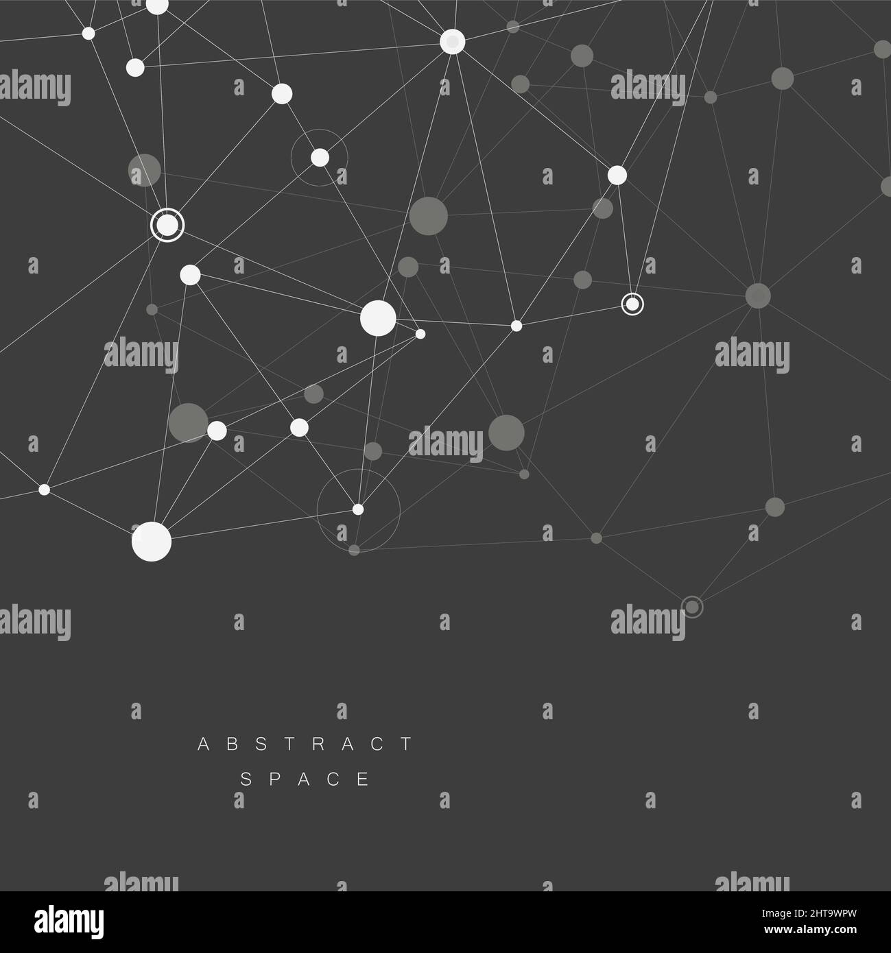 Abtract background with connected line and dots Stock Vector Image ...